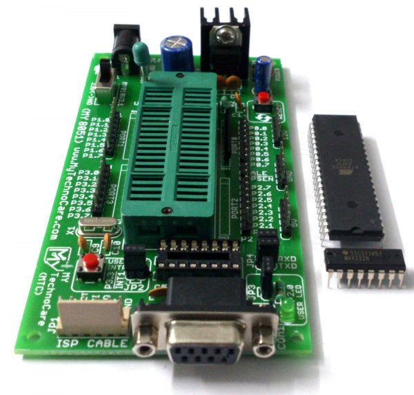 8051 Microcontroller Board with ZIF Socket - 8051 Kit - MY TechnoCare