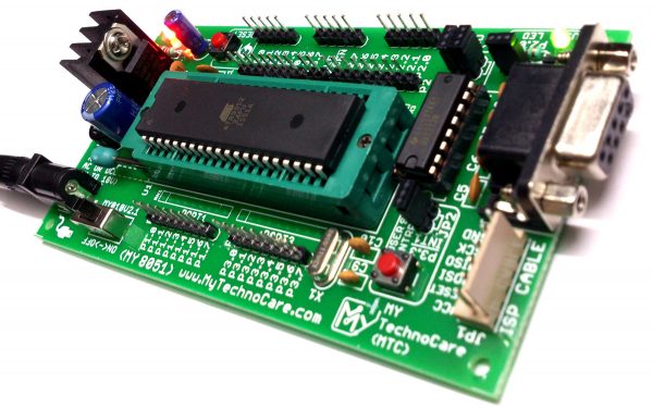 LCD Interfacing with 8051 Development Board 16x2 - MY TechnoCare