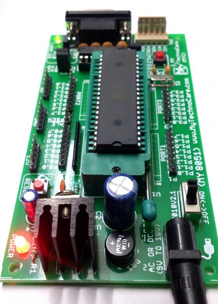 8051 Microcontroller Board with ZIF Socket - 8051 Kit - MY TechnoCare
