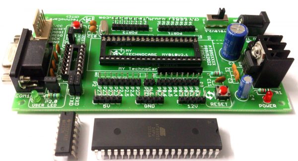 8051 Development Board with LCD 16x2 & Programmer - MY TechnoCare