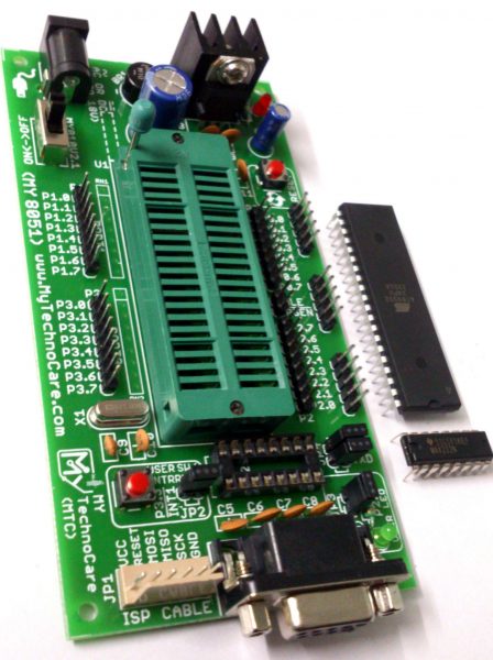 LCD Interfacing with 8051 Development Board 16x2 - MY TechnoCare