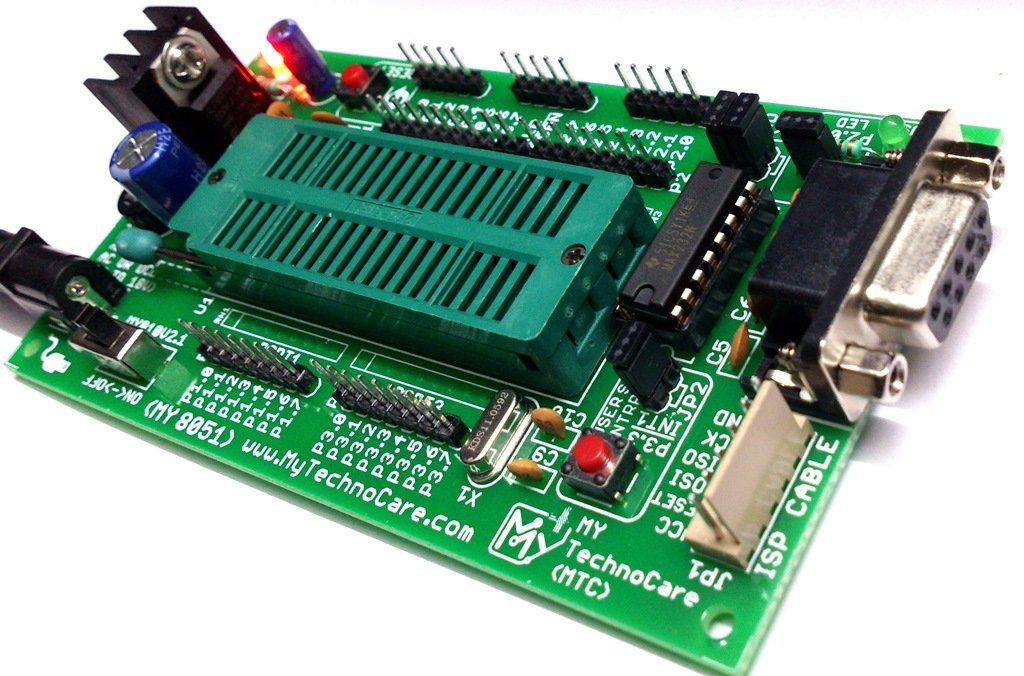 8051 Development Board Price in india With ZIF Socket - MY TechnoCare