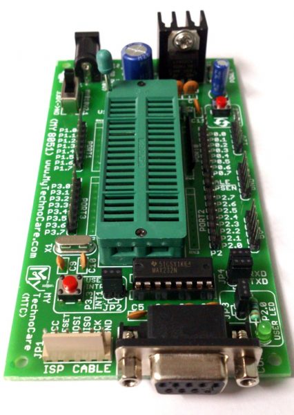 8051 Development Board Price in india With ZIF Socket - MY TechnoCare